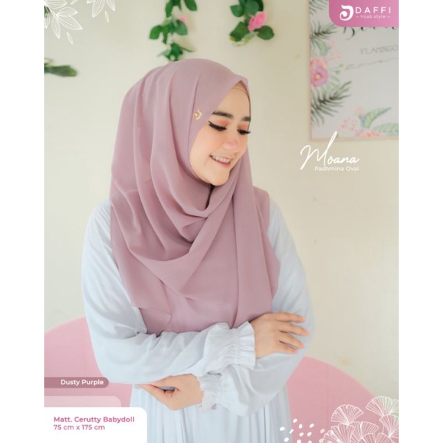 Jual MOANA PASMINA OVAL DAFFI HIJAB GOLD LOGO DI PAD | Shopee Indonesia