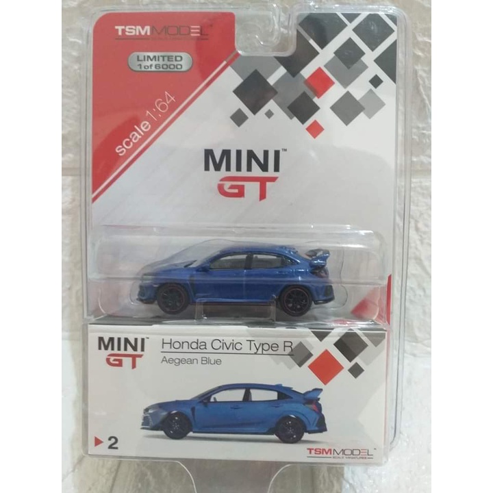 Jual MINI GT 002 HONDA CIVIC TYPE R BIRU | Shopee Indonesia