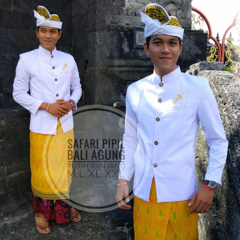 Jual BAJU SAFARI PIPIL BALI AGUNG/Original/Pakaian Adat Pria Bali ...