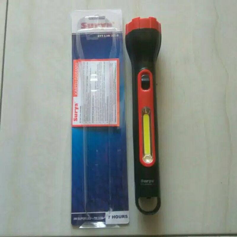 Jual Lampu Senter SURYA SYT L3W 3COB LED Emergency Rechargeable ...