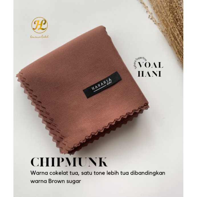 Jual HANANIA LABEL- HANI VOAL SAHARA SUPERFINE | COKLAT BROWN SUGAR ...