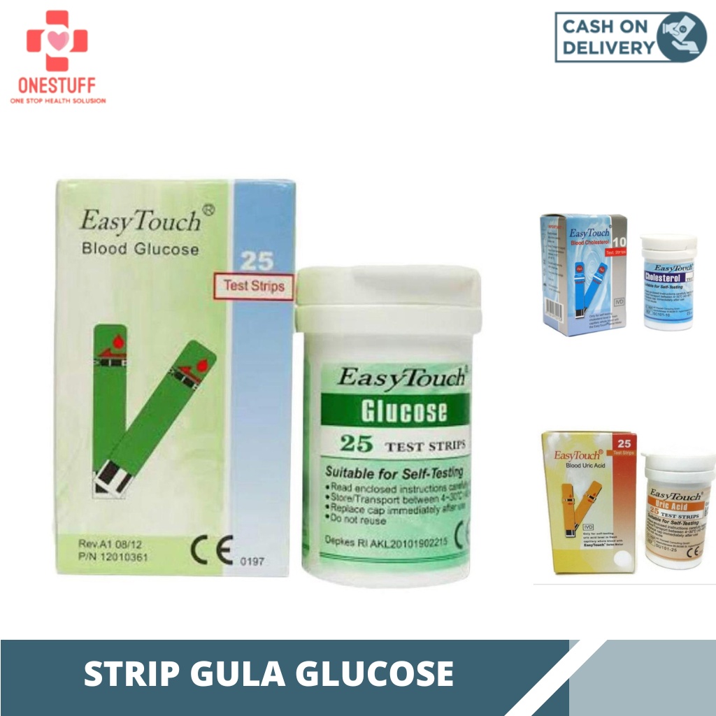 Jual Strip Refil Uji Gula Darah Easytouch Diabetes - Alat Test Strip ...
