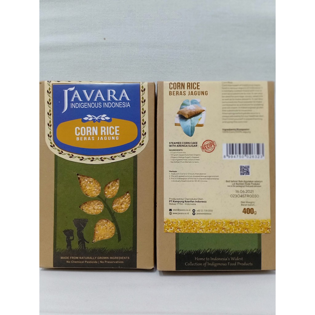 Jual Javara - Beras Jagung (Corn Rice) - 400 gr | Shopee Indonesia