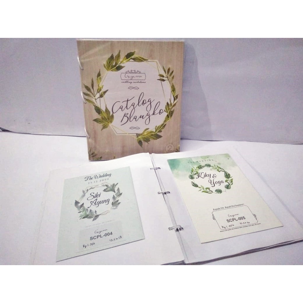 Jual Album undangan pernikahan griya blanko seri 2 nikah wedding simple ...