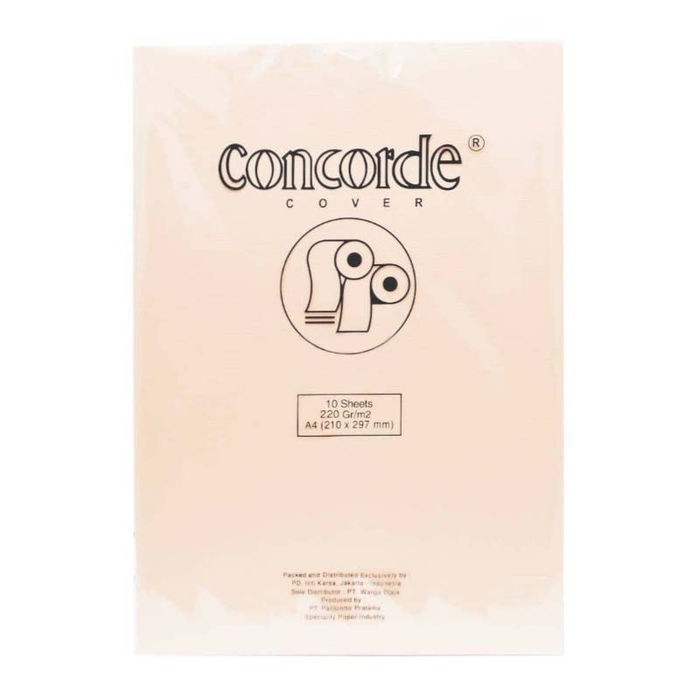 Jual KERTAS CONCORDE A4 220 GR 80234 PEACH | Shopee Indonesia