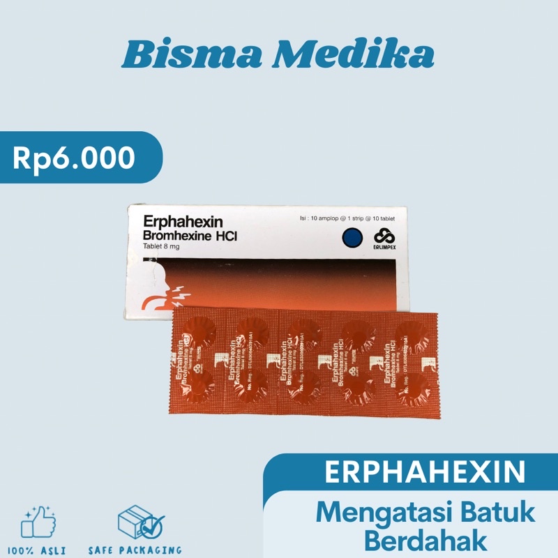 Jual Erphahexin Strip, Obat Batuk Berdahak, Obat Batuk, Obat Pengencer ...