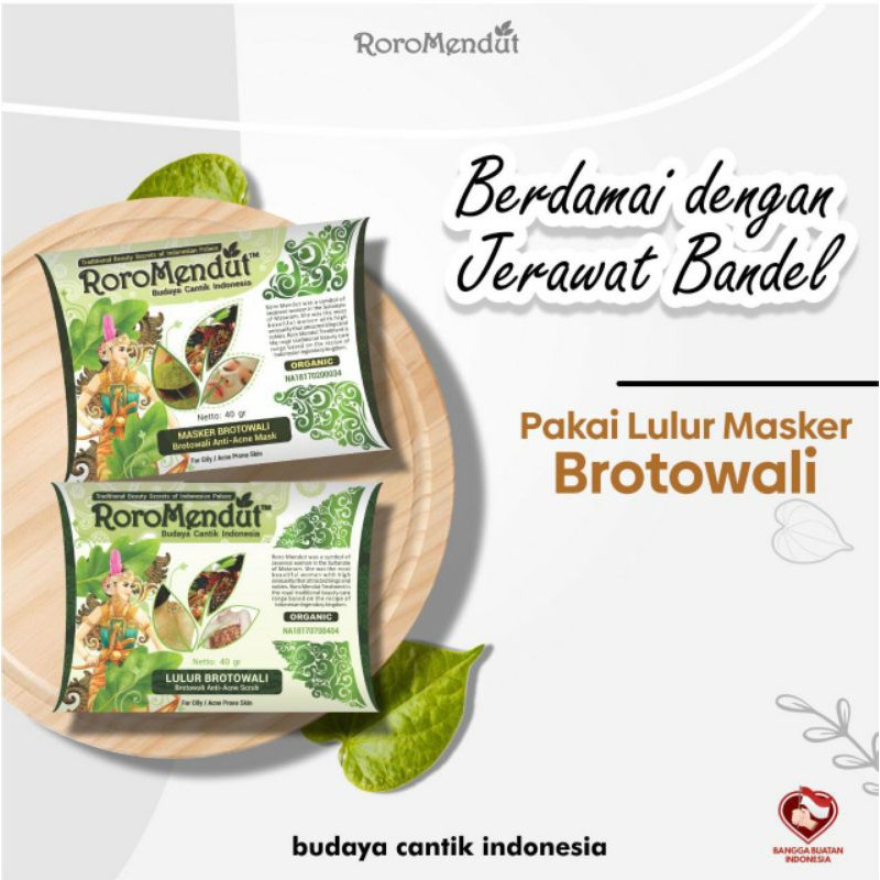 Jual Masker roro mendut original/halal/MUI brotowali 20mg (masker/lulur ...