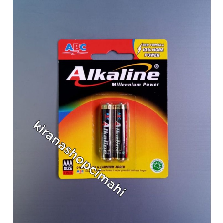 Jual ABC Alkaline AAA isi 2 / A3 / baterai / battery / batu batre ...