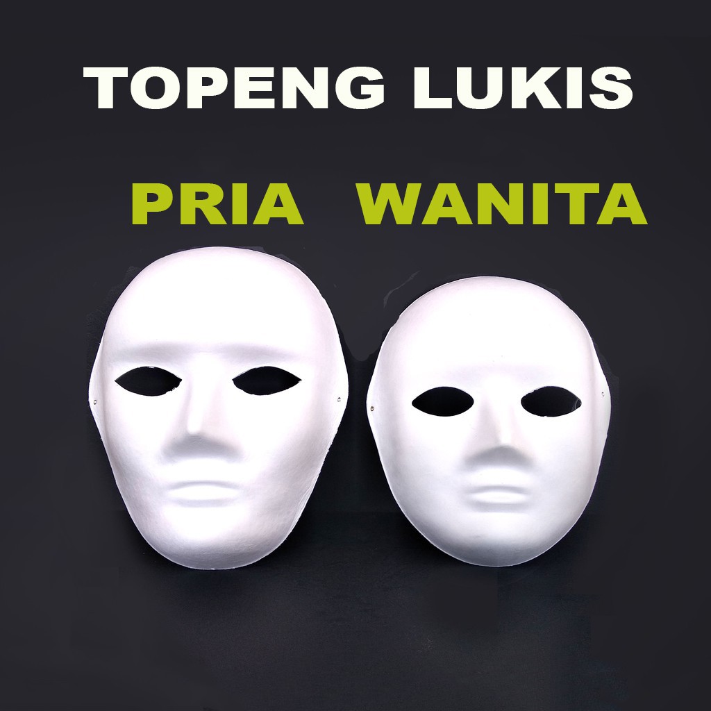 Jual Topeng Lukis Wajah Polos Putih | Shopee Indonesia