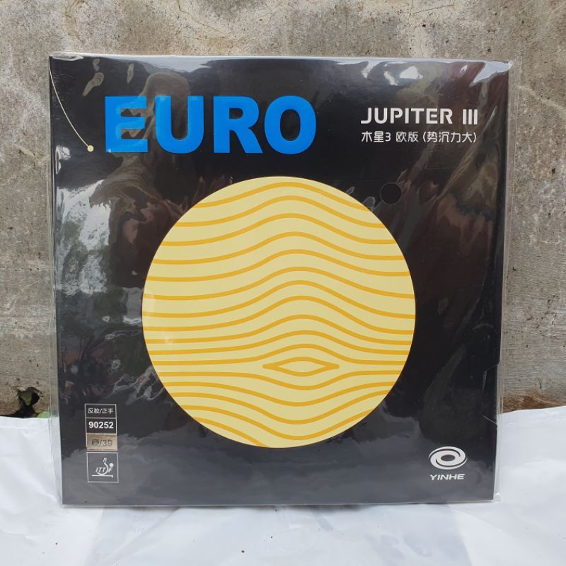 Jual yinhe jupiter lll euro H39 2.2mm rubber karet ping pong | Shopee ...