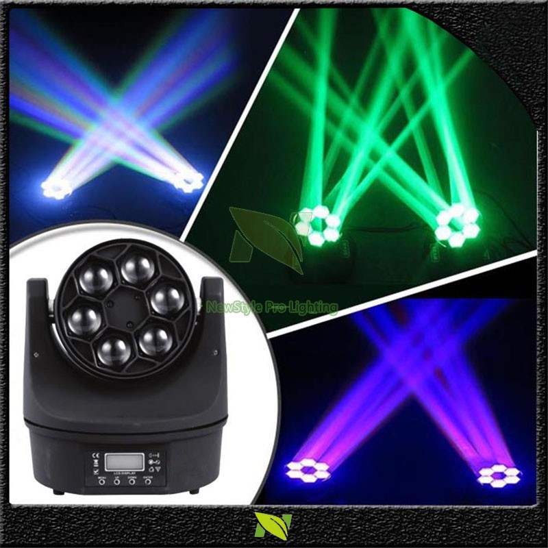 Jual Lampu beam moving head mini bee mata spotlight 6*10W NJ022 ...