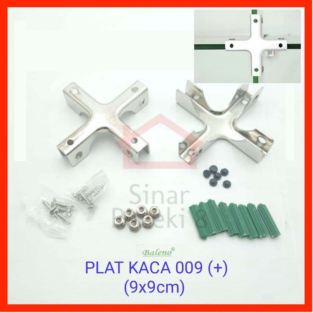 Jual Plat Kaca 009 / Ambalan Bracket Penjepit Meja Siku Besi 4 Sudut ...