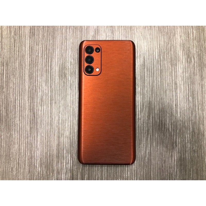 Jual STIKER oppo Reno 5 motif coklat metalik berserat (BACA RINCIAN ...