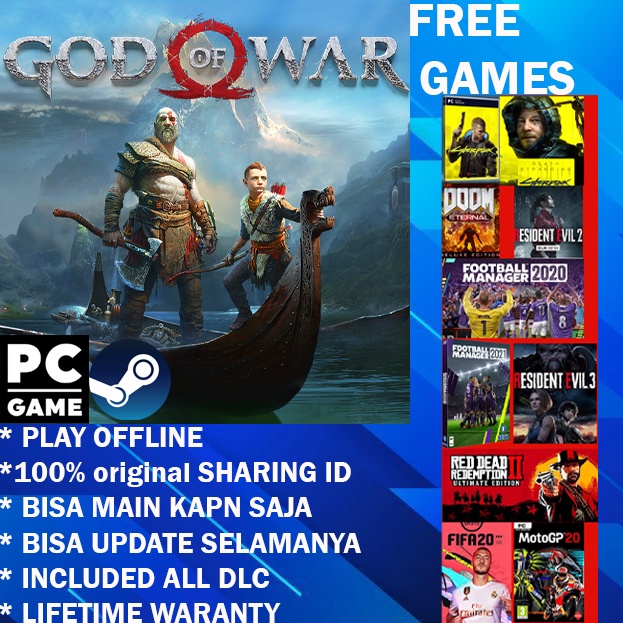 Jual God of War 2018 God Of War 4 GOW 4 ORIGINAL GAME PC / LAPTOP ...
