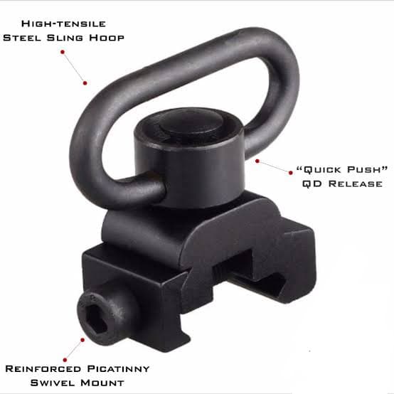 Jual TUMB | Tactical QD Heavy Duty quick detach push batton sling ...