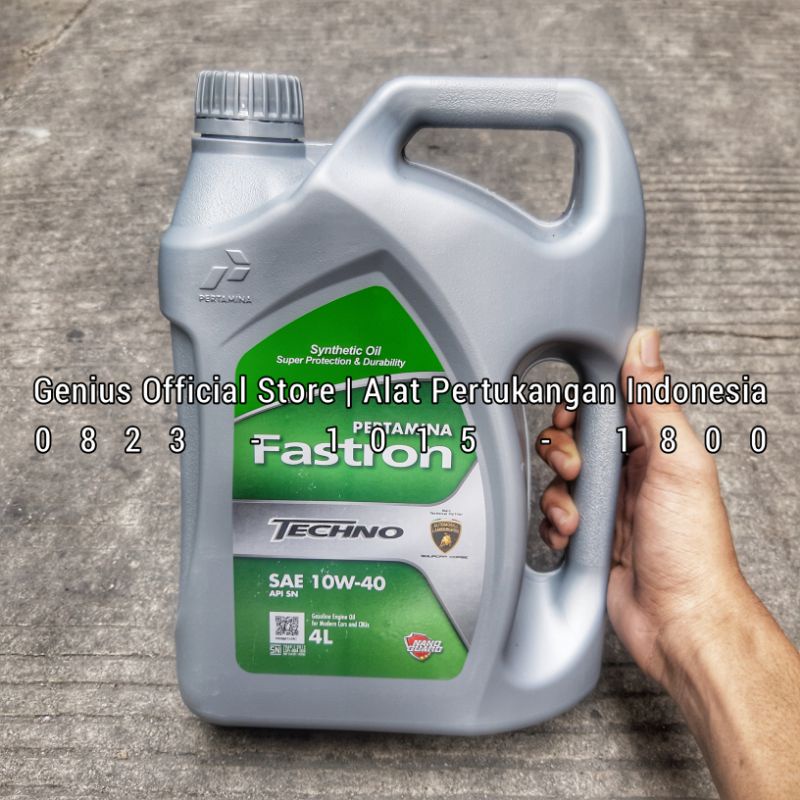 Jual Oli Mesin Pertamina SAE 10W-40 Fastron Tecno 4 Liter - Synthetic ...