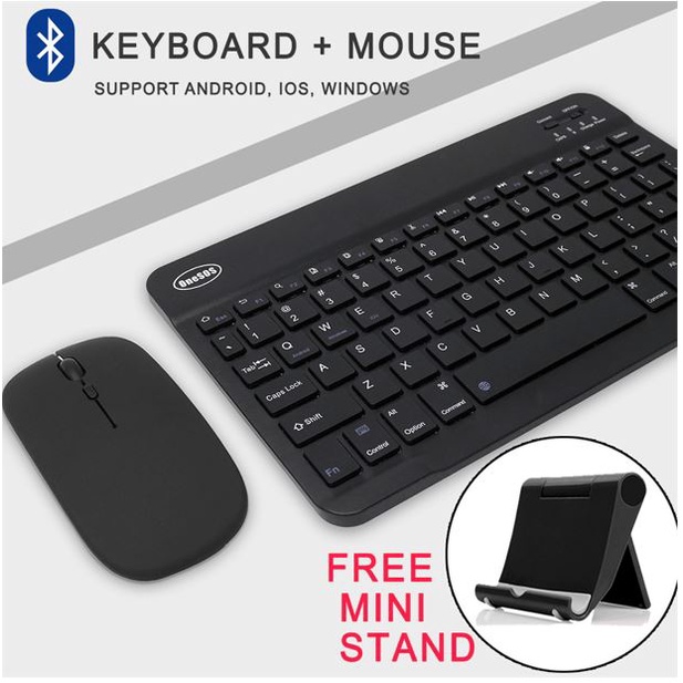 Jual Mini Wireless Bluetooth Keyboard Universal 10 Inch (BONUS MINI ...