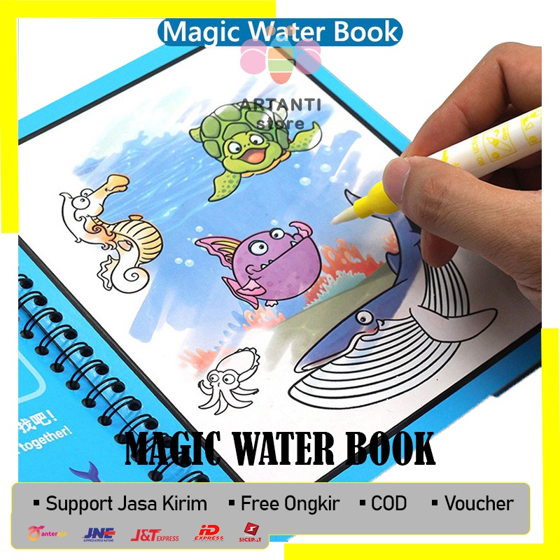 Jual Mainan Edukatif Buku Gambar Mewarnai Buku Mewarnai Anak Magic ...
