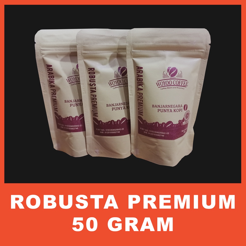 Jual KOPI ROBUSTA NATURAL 50 GRAM - BANJARNEGARA PUNYA KOPI | Shopee ...