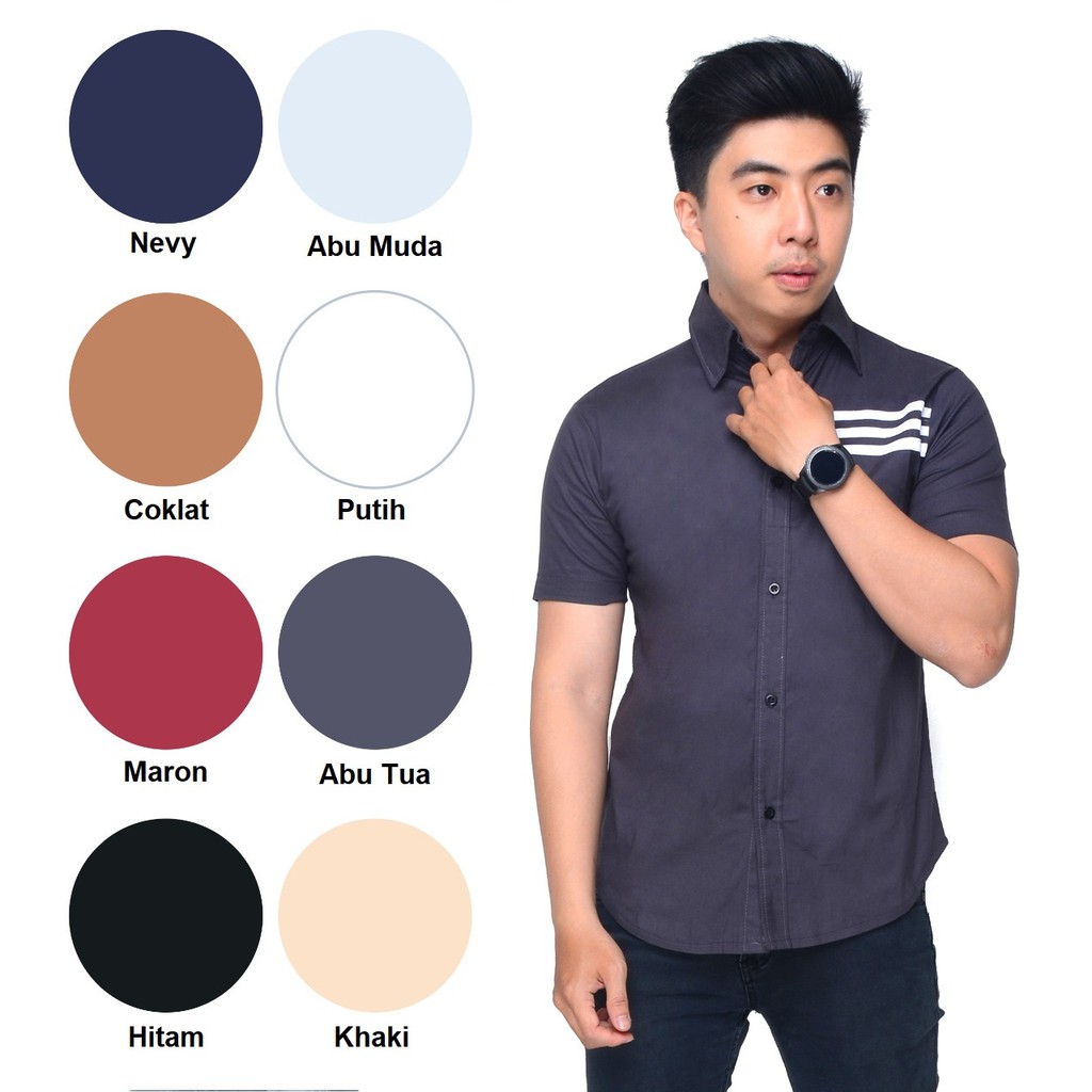Jual Pakaian Kemeja Kmeja Lengan Pendek Fashion and Style Pria Laki ...