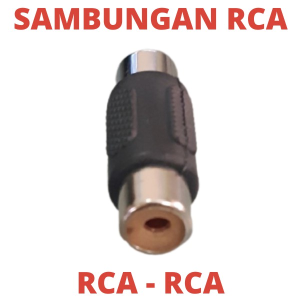 Jual SAMBUNGAN JACK RCA 1 PORT BETINA FEMALE JEK KABEL SAMBUNGAN SOCKET ...