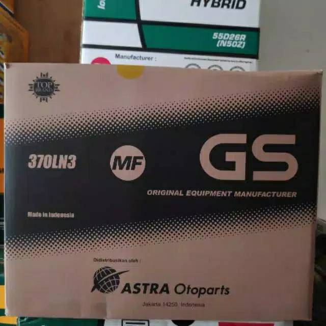 Jual Aki GS 370LN3 LN3 New innova reborn Fortuner Hilux Diesel | Shopee Indonesia