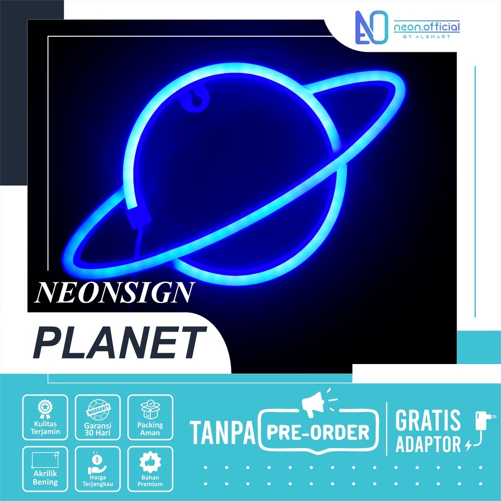 Jual Neon Sign Planet Custom Neon Sign neon flex | Led Custom wall ...