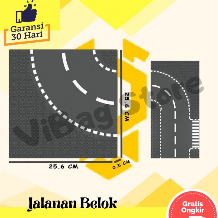 Jual BLock Bricks Jalanan Belok Tatakan Papan Alas Lego Balok Balok ...
