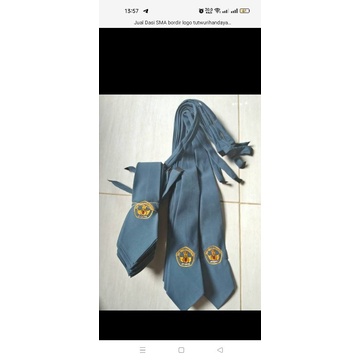 Jual Dasi Sekolah SMA logo bordir tut wuri handayani | Shopee Indonesia