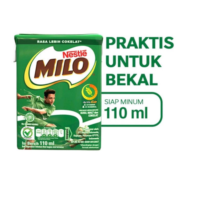 Jual Milo susu uht coklat 110ml x 36pcs karton dus | Shopee Indonesia