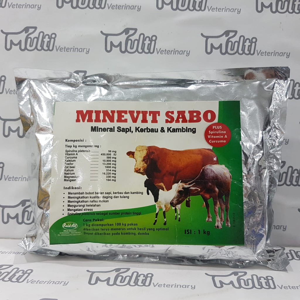 Jual MINEVIT SABO 1kg mineral sapi kerbau kambing | Shopee Indonesia