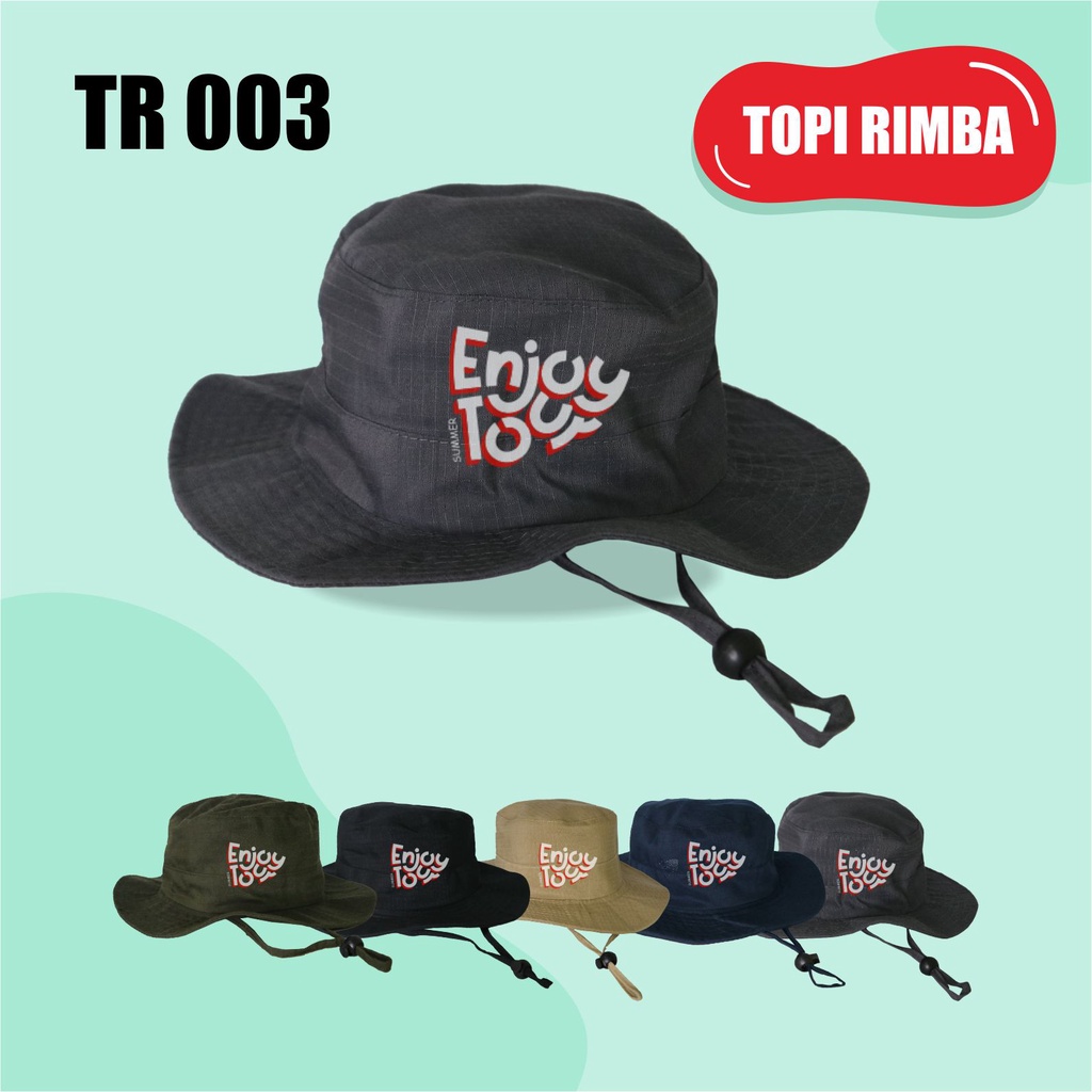 Jual Topi Rimba Pria Wanita Unisex Enjoy Tour Jungle Hat Topi Hiking ...