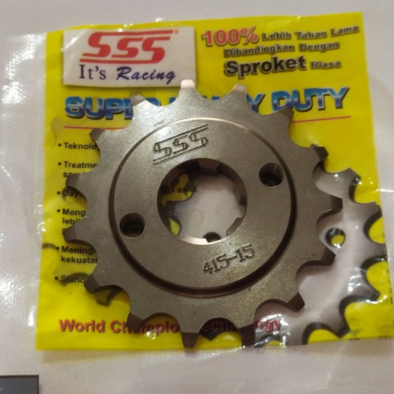 Jual SSS Gear Depan 415 Mega Pro Tiger CB150 R CBR 150 Mega Pro Mono Shock Verza GTR 150 Sonic ...
