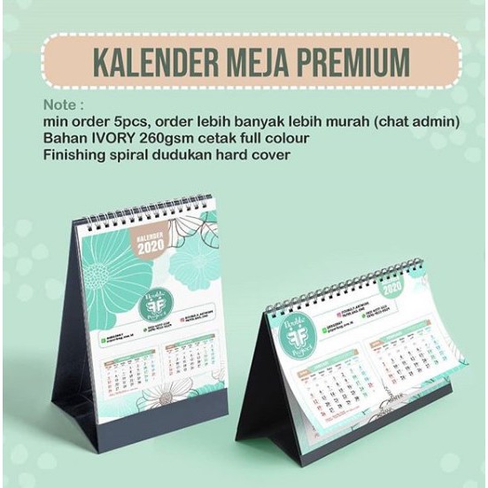 Jual Kalender Meja 2020 (7 lembar) Minimal order 5pcs | Shopee Indonesia