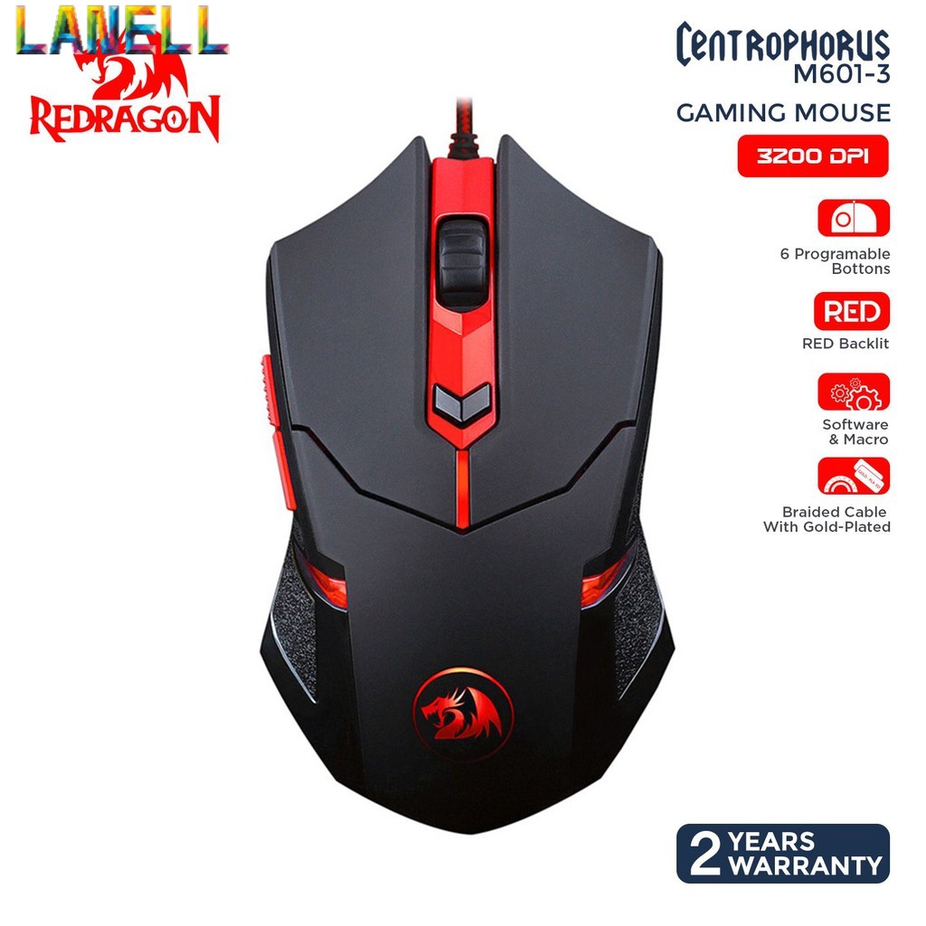 Jual Redragon Gaming Mouse CENTROPHORUS - M601 Mouse Gaming Murah ...