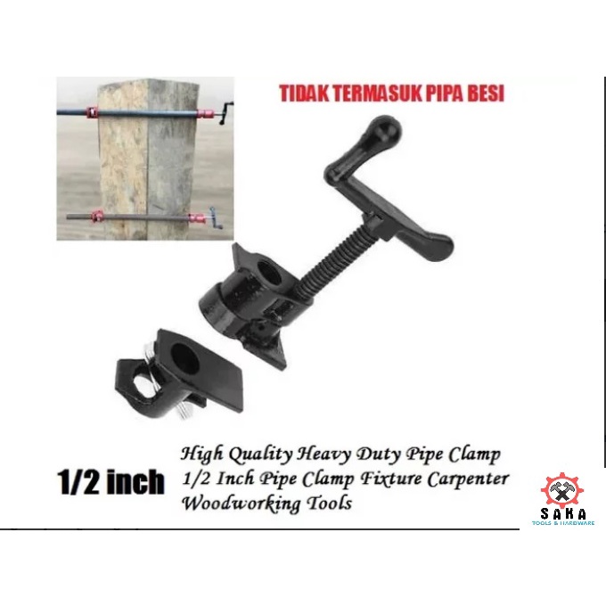 Jual Pipe Clamp Pres Klem Papan Kayu For Carpenter Woodworking ...