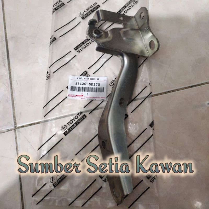 Jual Engsel Kap Mesin Hinge Assy Hood Kiri LH Toyota Innova Reborn Asli ...