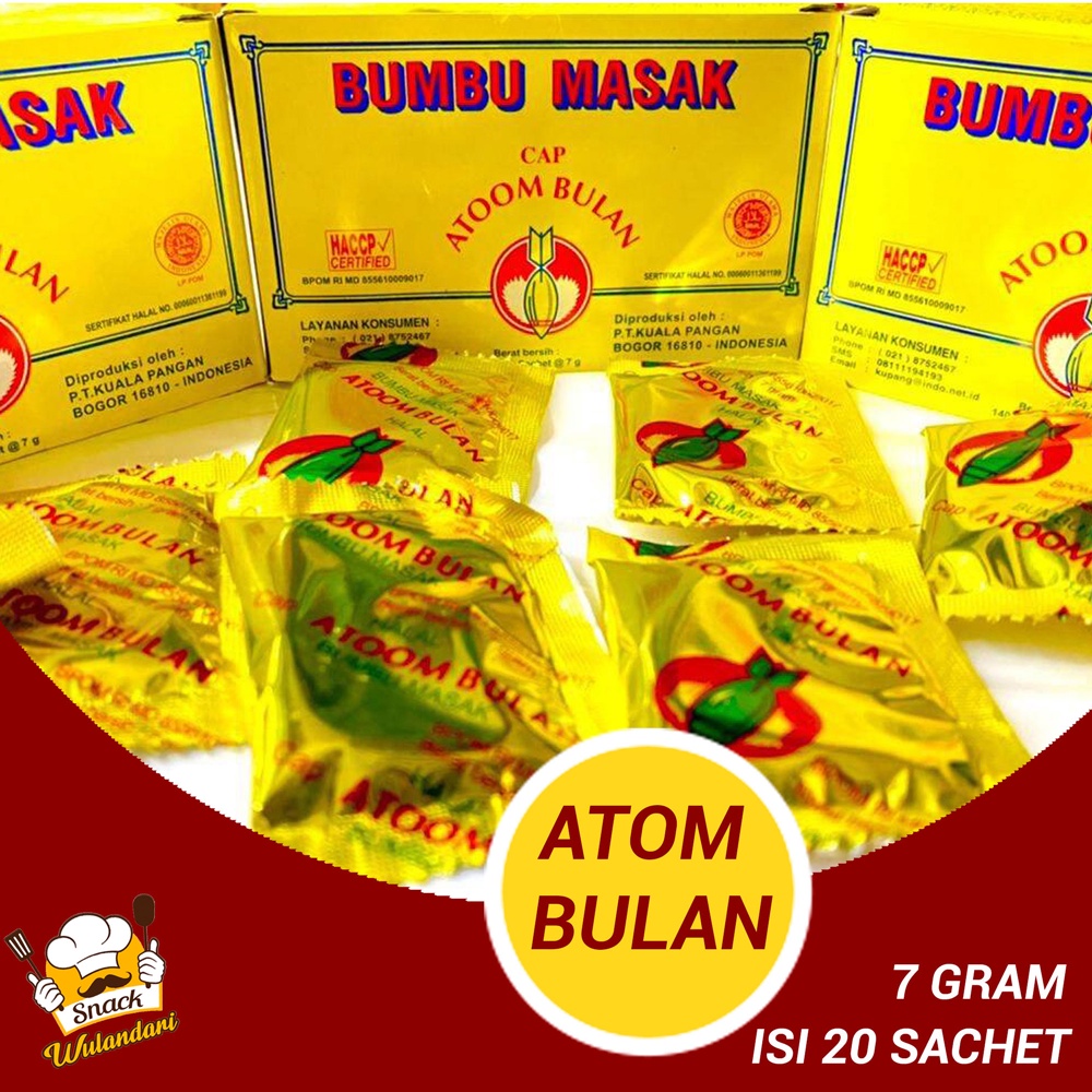 Jual BUMBU CAP ATOM BULAN - BUMBU PENYEDAP RASA MERK ATOM BULAN KEMASAN ...