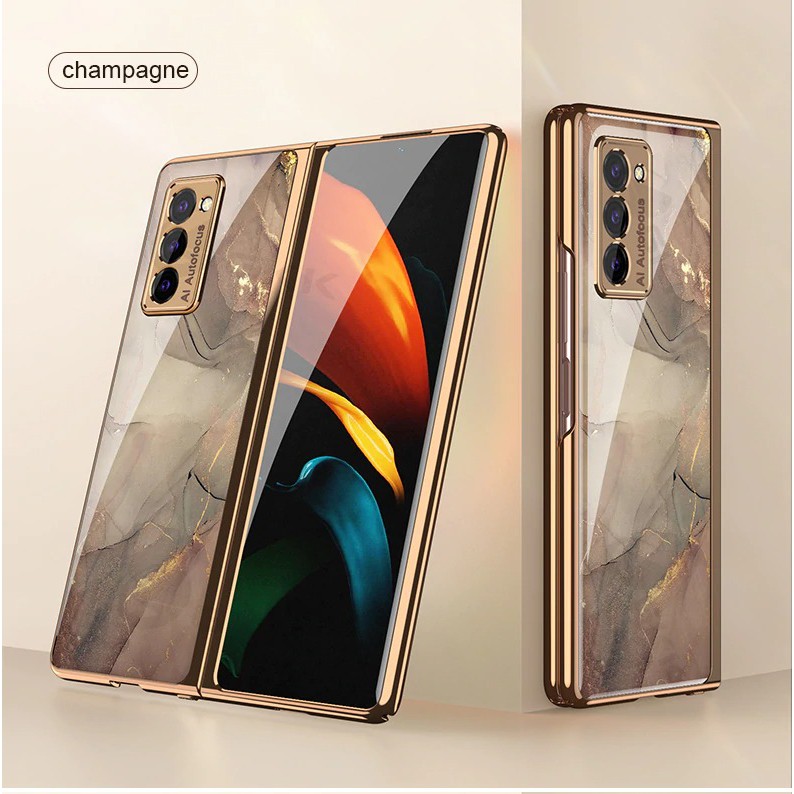 Jual Samsung Galaxy Z Fold 2 Case GKK Electroplate Pattern Hardcase 360 ...