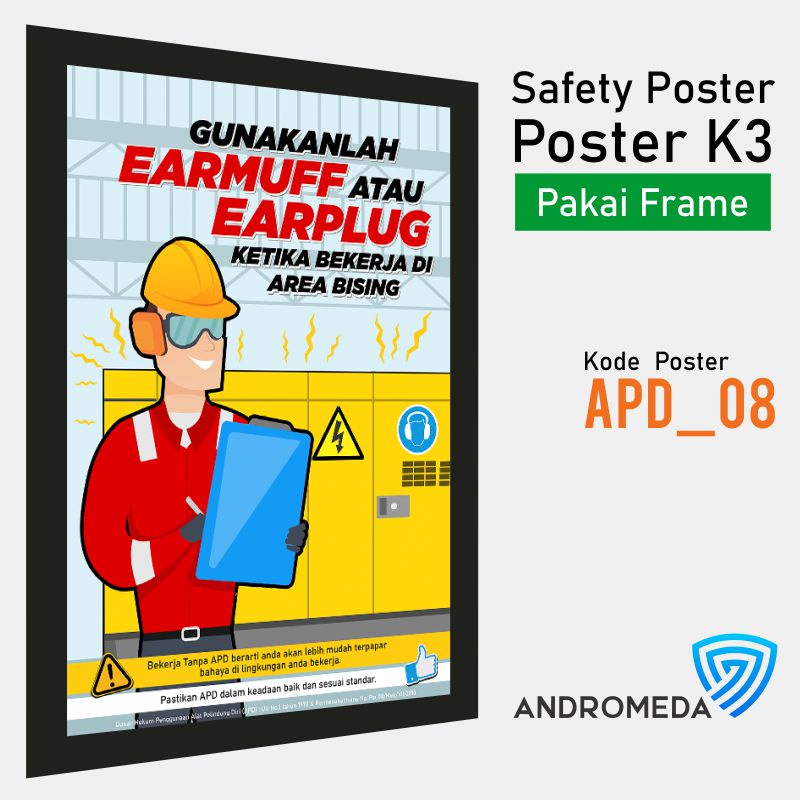 Jual Safety Poster : Earplug Pendengaran Bising APD + Frame | Shopee ...