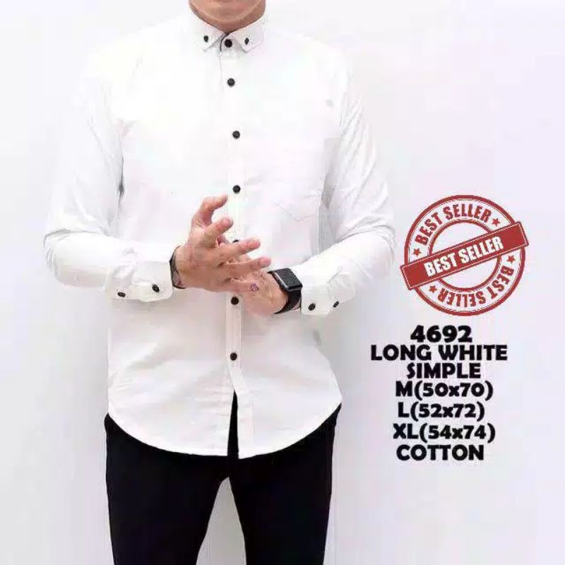 Jual Kemeja Panjang / Kemaja Pria Polos / Kemeja Slimfit / Kemeja ...