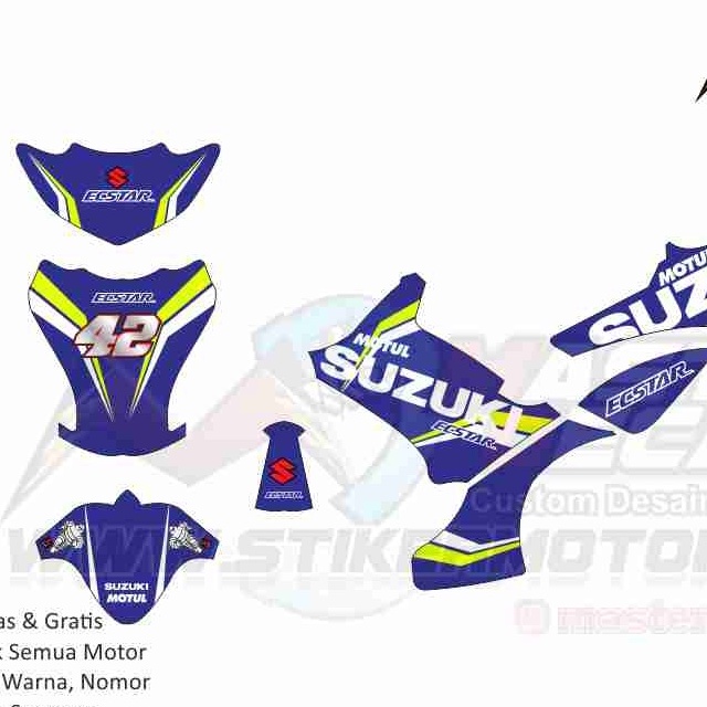 Jual Stiker Decal Motor Suzuki Arashi Motif MotoGP | Shopee Indonesia