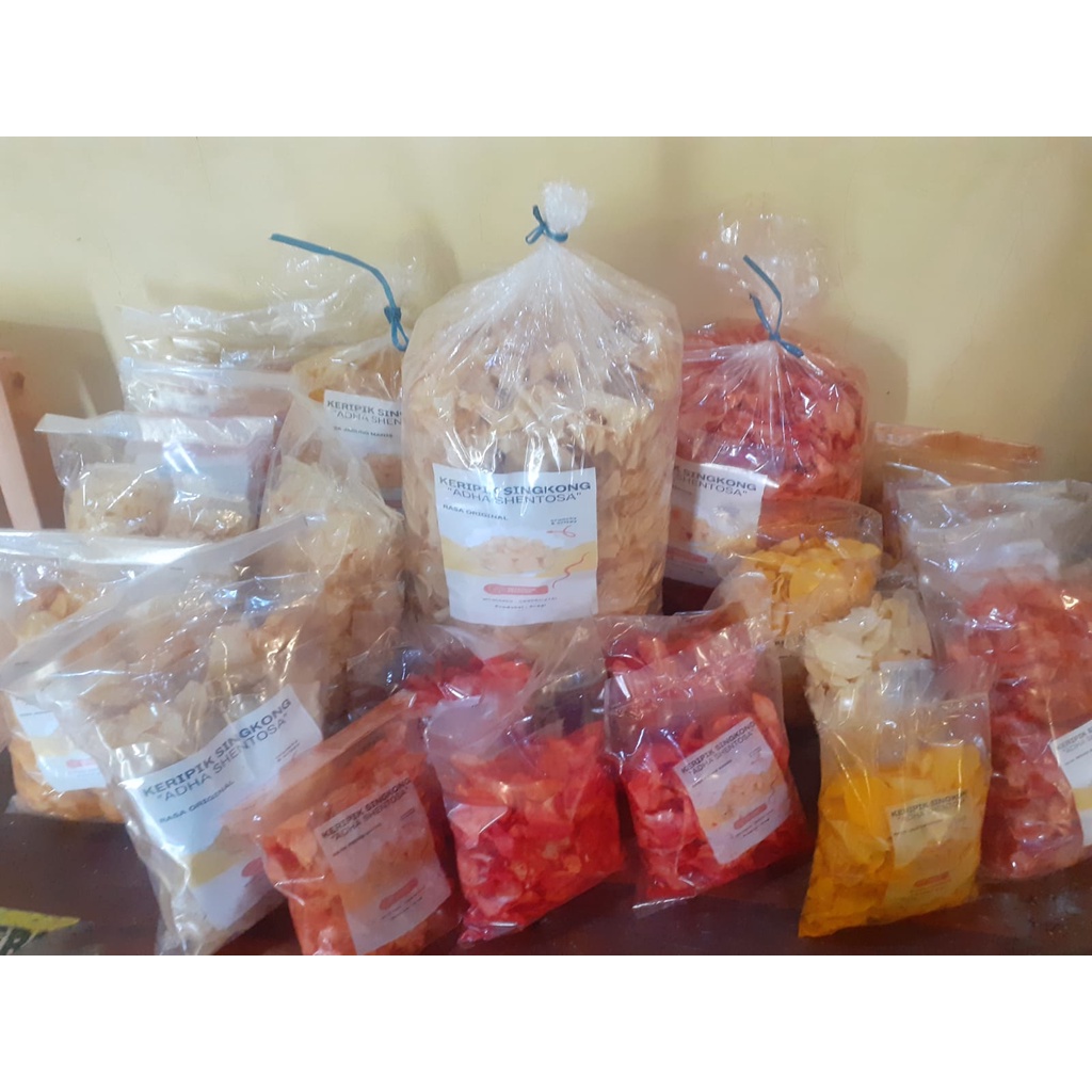 Jual Snack Kiloan - Keripik Singkong 1 bal 2kg Varian Rasa | Shopee ...