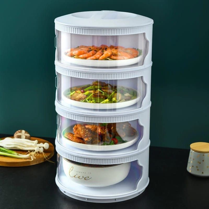 Jual RAK MAKANAN KEKINIAN FOOD STORAGE 4 LAYER TUDUNG SAJI TEMPAT ...