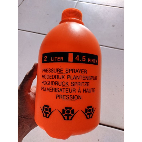 Jual TABUNG BOTOL SEMPROTAN ORANGE 2LITER DRAT HALUS | Shopee Indonesia