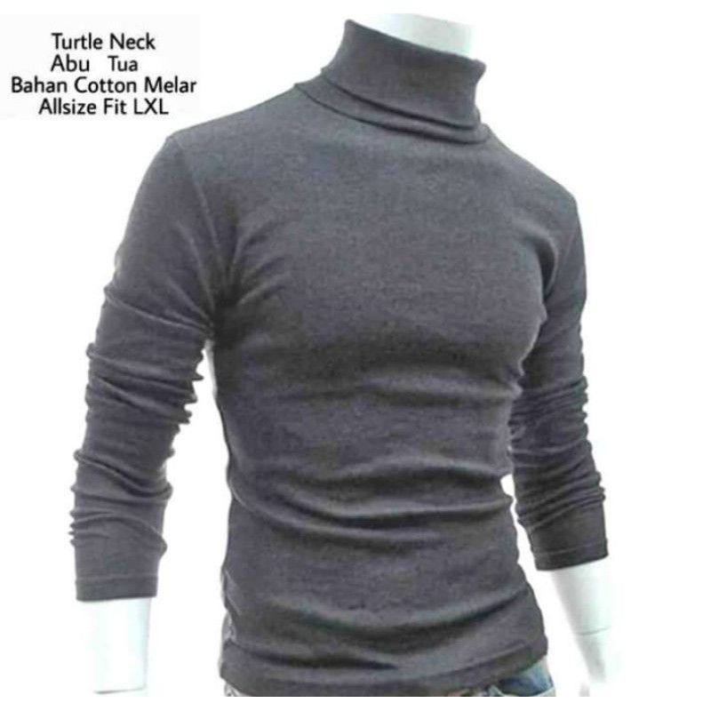 Jual COD PREMIUM Eksklusif Kaos Turtleneck Turtle Neck Pria Lengan ...
