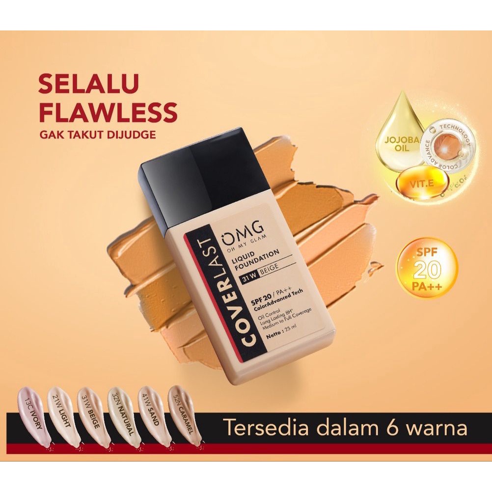 Jual OMG Liquid Foundation 25ml | Shopee Indonesia