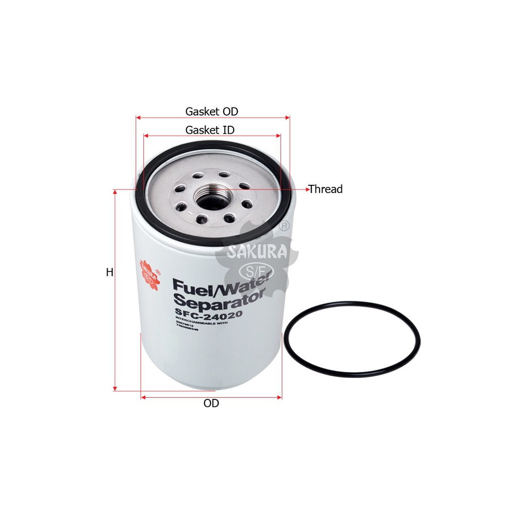 Jual Sakura Water Separator Filter Solar SFC-24020 Heavy Equipment ...