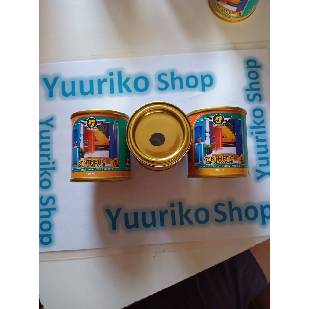 Jual cat minyak kayu dan besi warna hitam dof black dof rj kecil 100cc ...