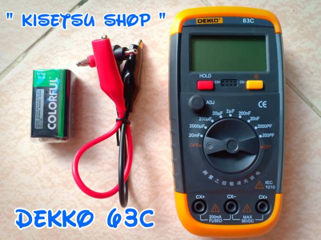 Jual MULTITESTER AVOMETER TESTER DIGITAL MERK DEKKO 63C KHUSUS ...